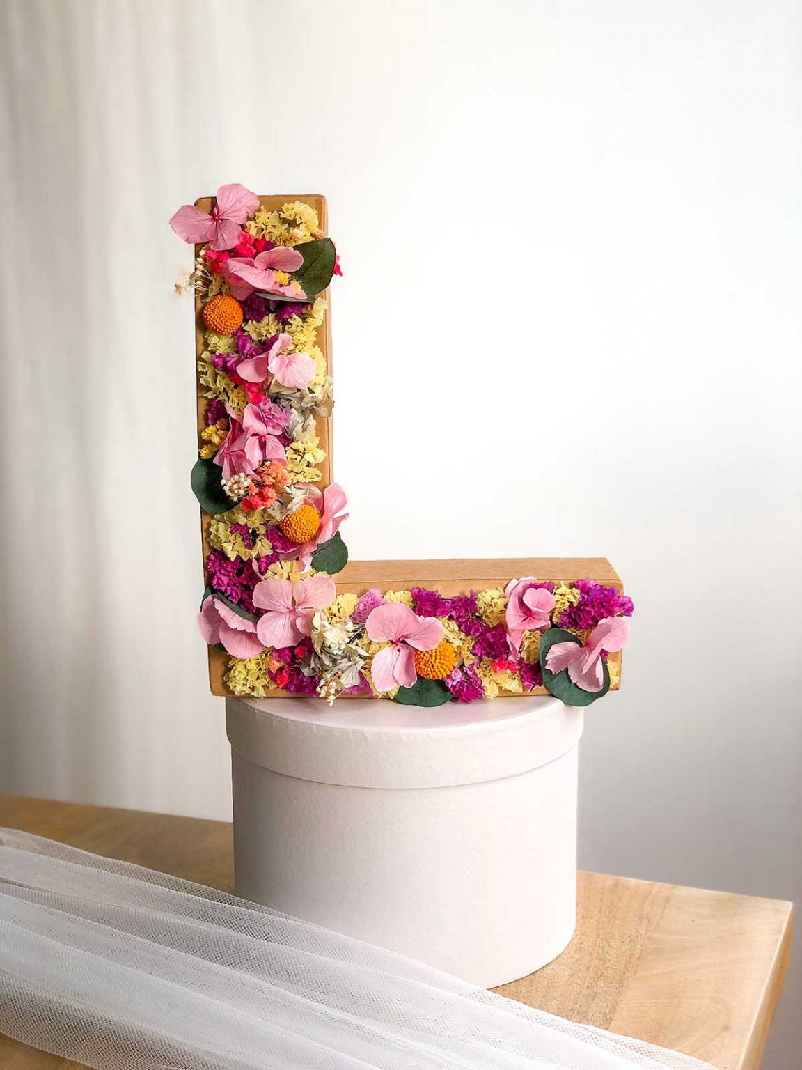 Taller Letra flores preservadas | Marlafra